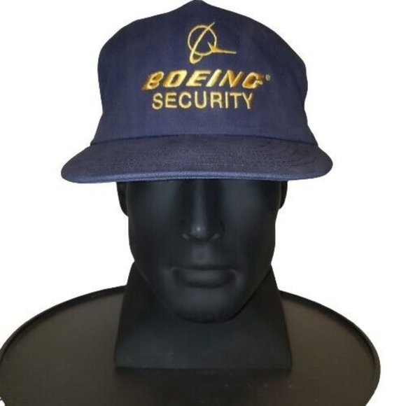 None | Accessories | Vtg Boeing Security Officer Snapback Ball Cap Hat ...